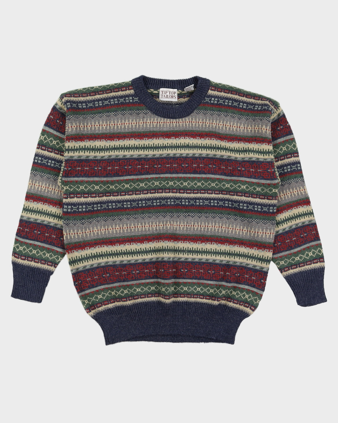 Vintage 90s Tip Top Tailors Printed Knit Jumper - L – Rokit