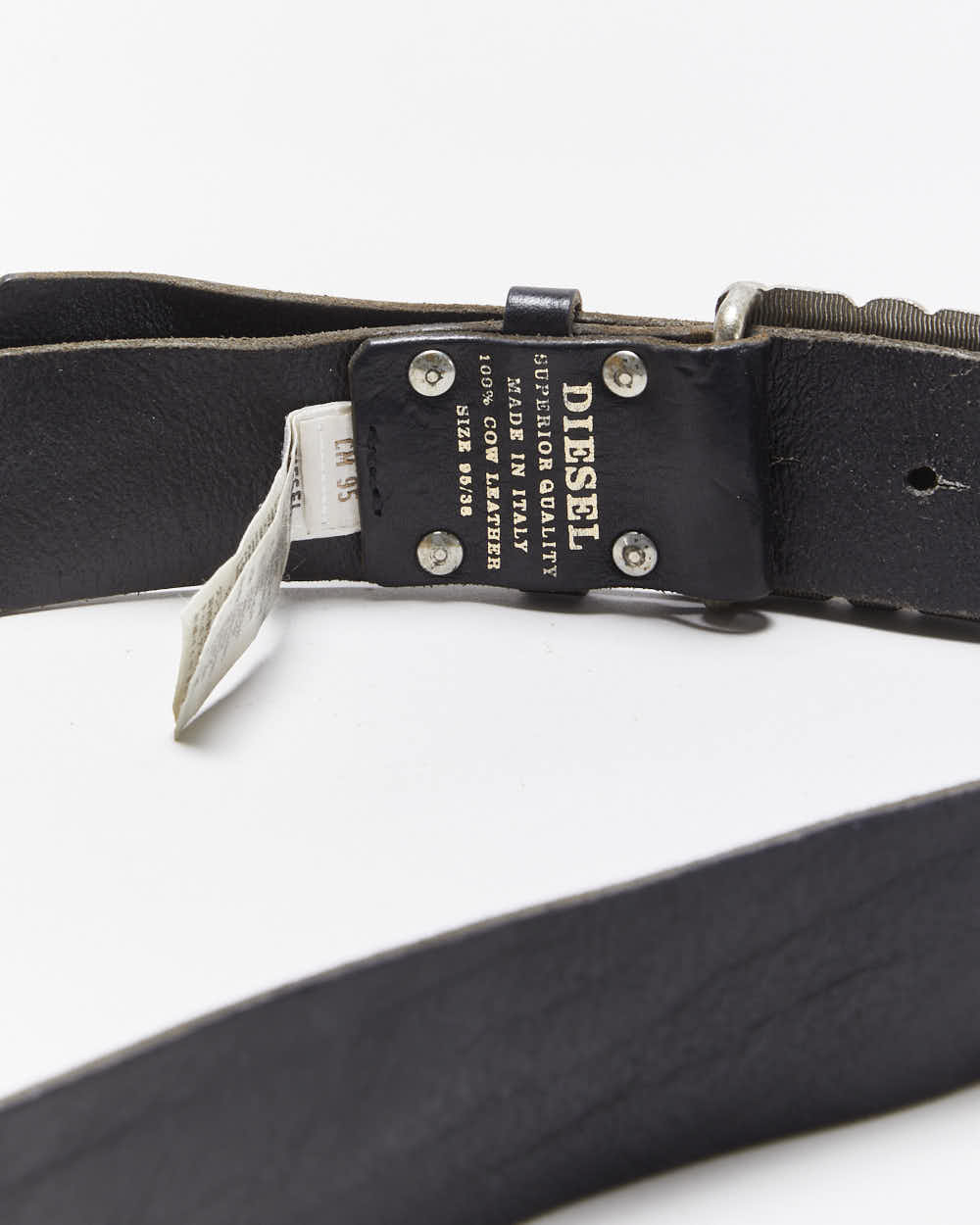 Vintage 00s Diesel Leather Belt W34-W38 – Rokit