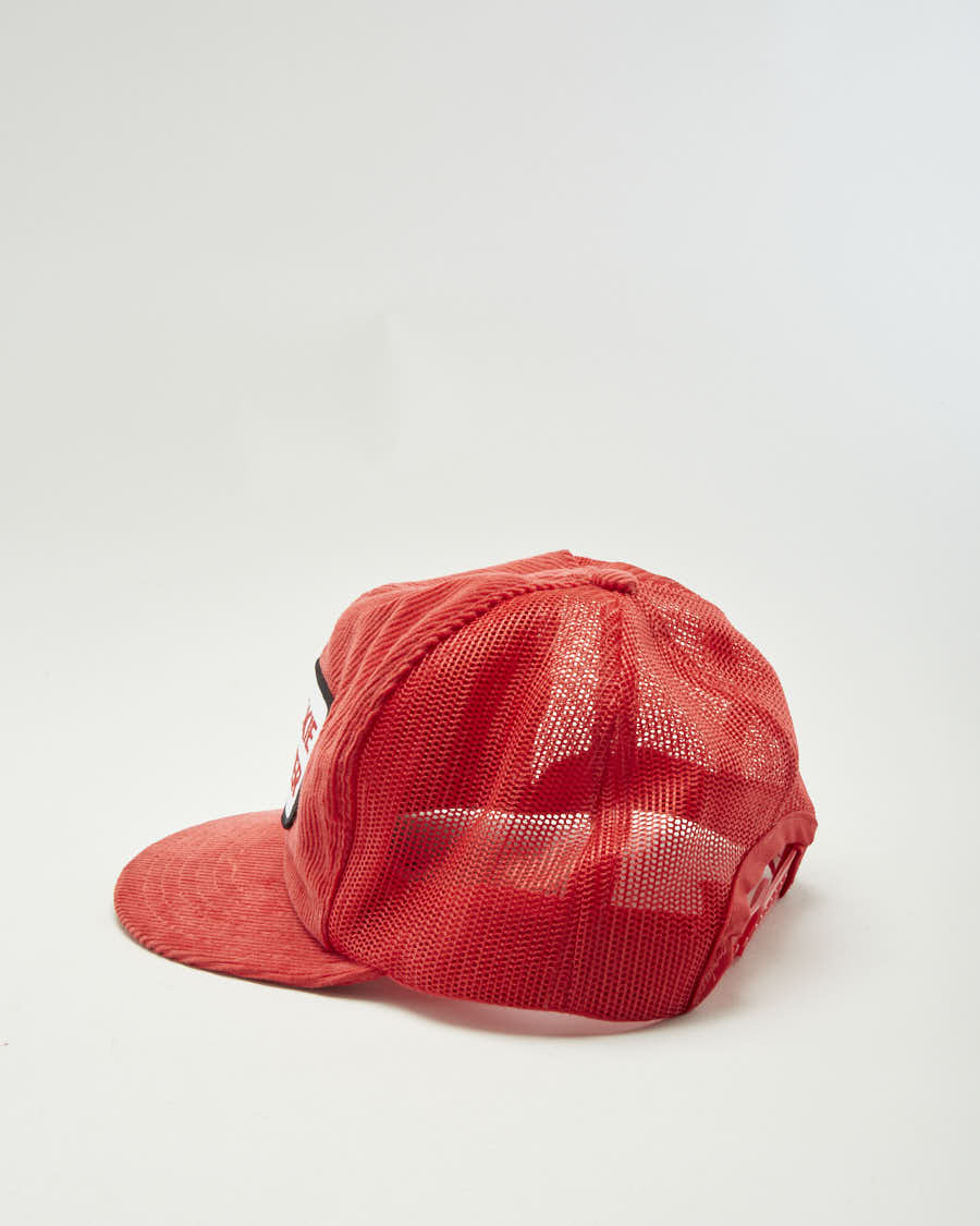 Vintage 80s Talkie Tooter Red Cord Trucker Hat - Adjustable – Rokit