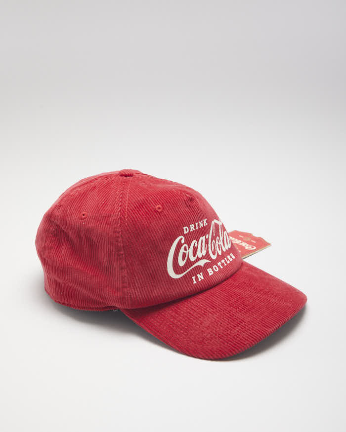 Deadstock Coca-Cola Red Corduroy Baseball Cap – Rokit