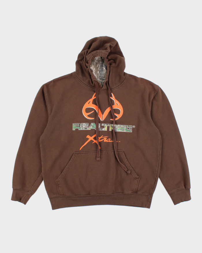 Vintage Y2K Real Tree Extra Spell Out Hoodie - M – Rokit