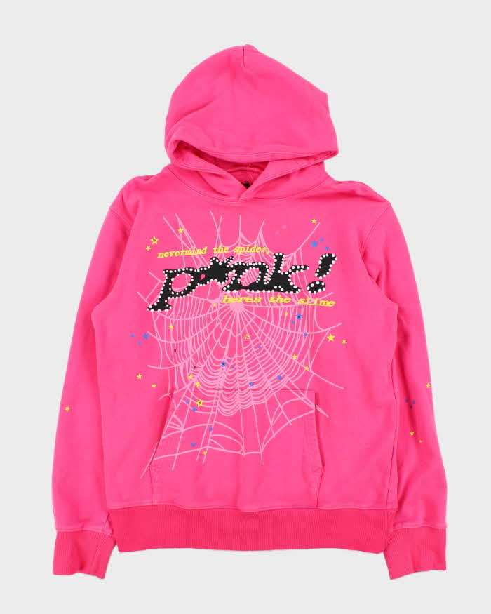 Vintage Spider P*ink Hoodie - M – Rokit