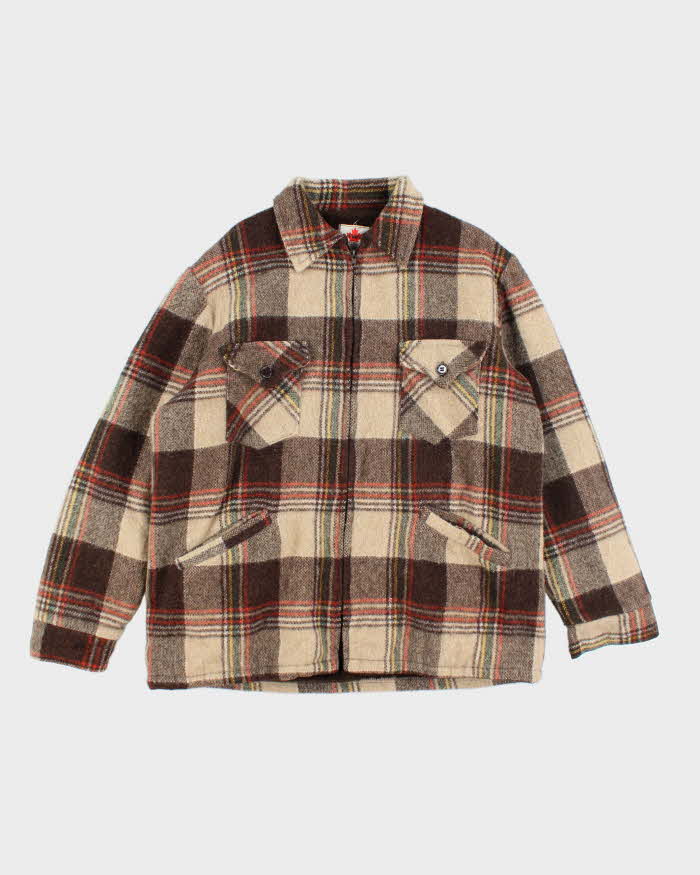 Vintage 90's MWG Heavyweight Wool Zip Up Shacket - L – Rokit