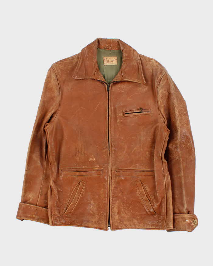 Vintage 1940s Bormcolt By Borman Sportswear Ponyhide Leather Jacket ...