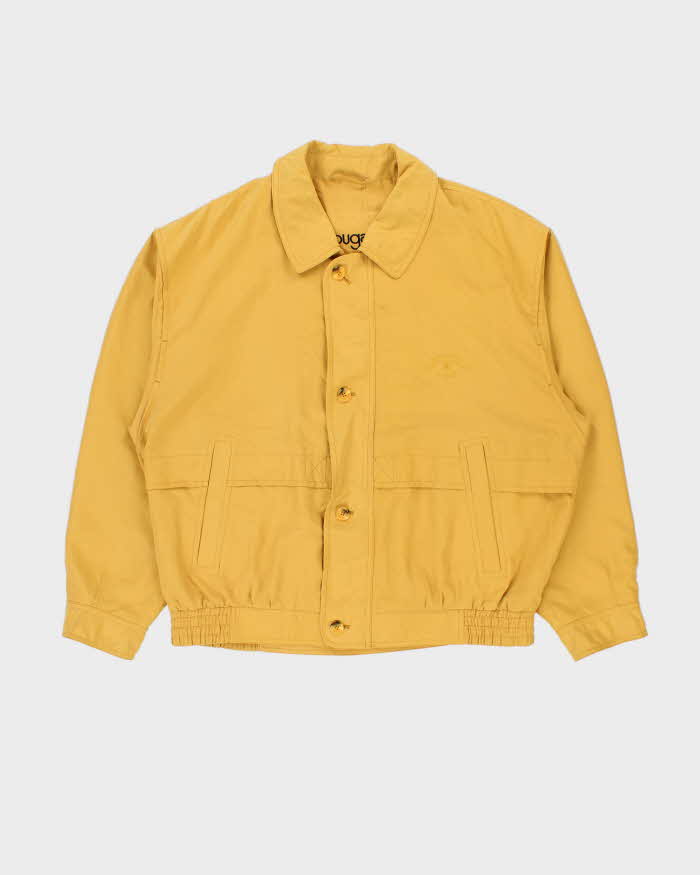 Vintage 00s Bugatti Soft Shell Mustard Harrington Jacket - XXL – Rokit