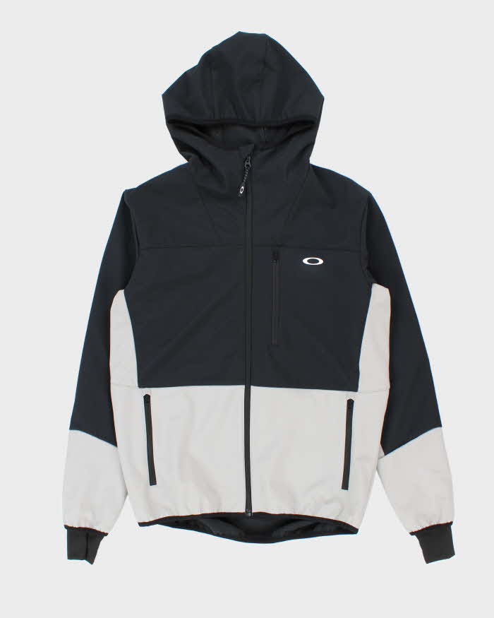 Vintage Oakley Juniper Two-Tone Hooded Waterproof Zip-Up Tech Jacket ...
