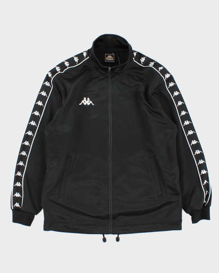 Vintage 1990s Kappa Black Classic Logo Track Jacket - M – Rokit