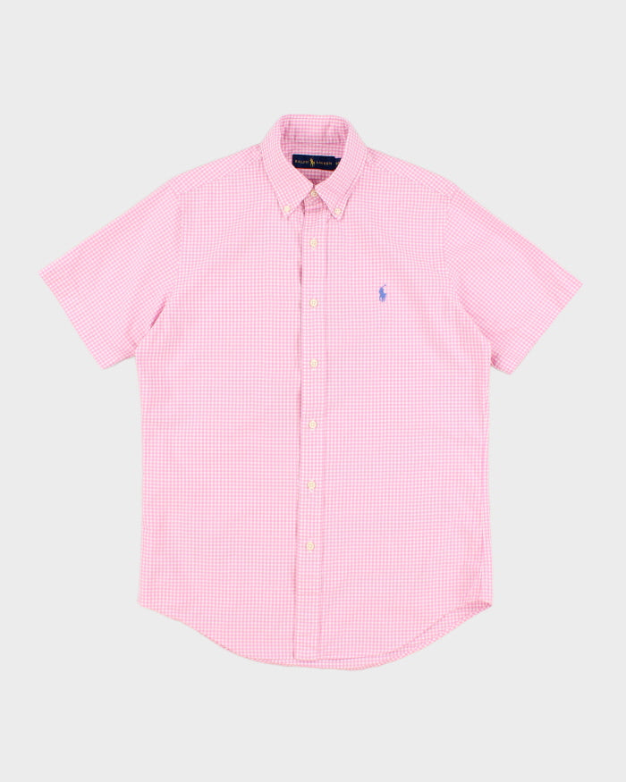 Chemise boutonnée rose vichy Ralph Lauren pour homme - S - Rokit