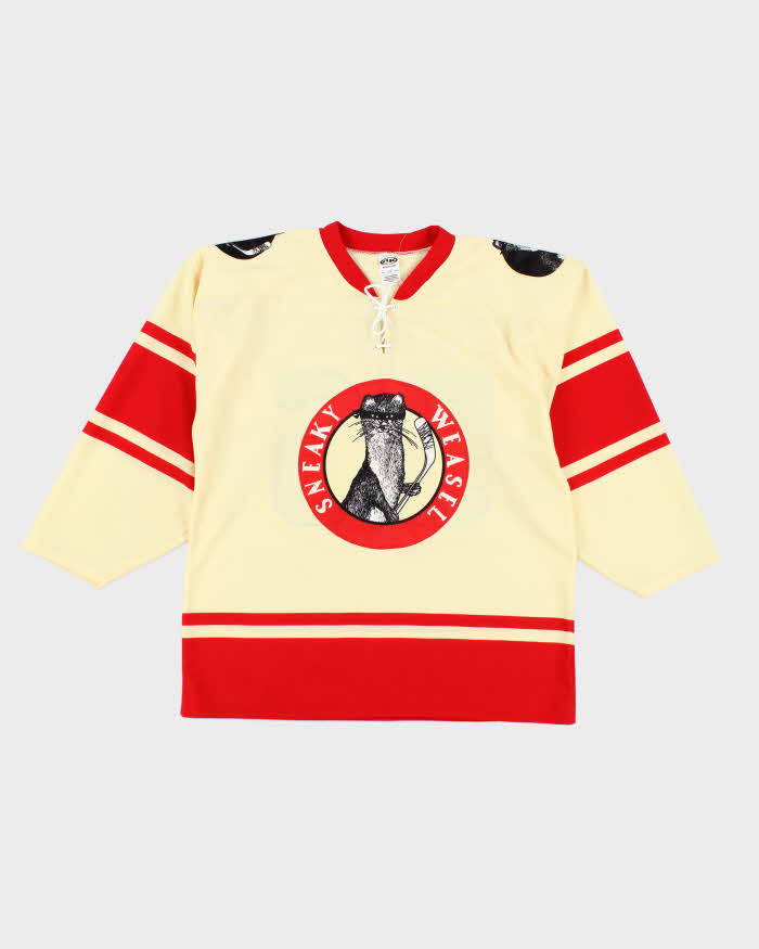 Vintage 90's Sneaky Weasel Oversized American Football Jersey - L – Rokit