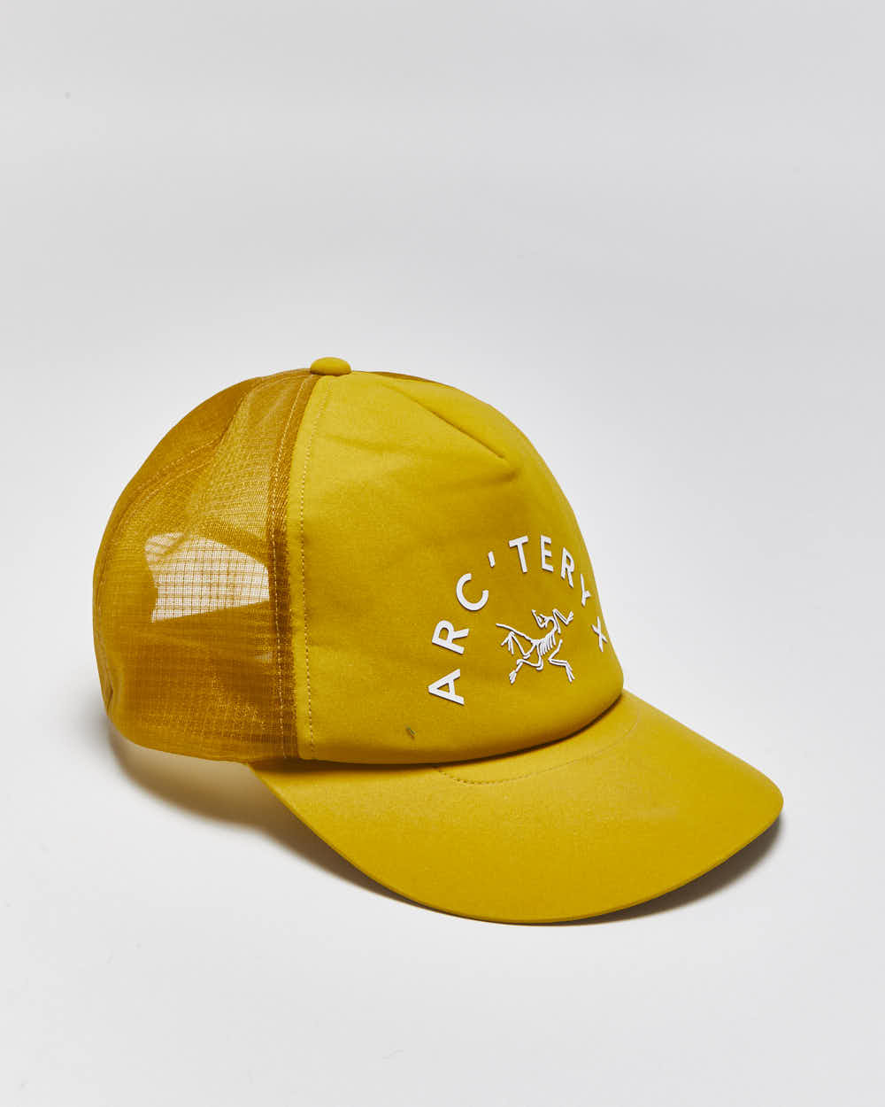 Vintage Arc'teryx Mustard Soft Shell Arc'Word Bird Trucker Cap - OS – Rokit