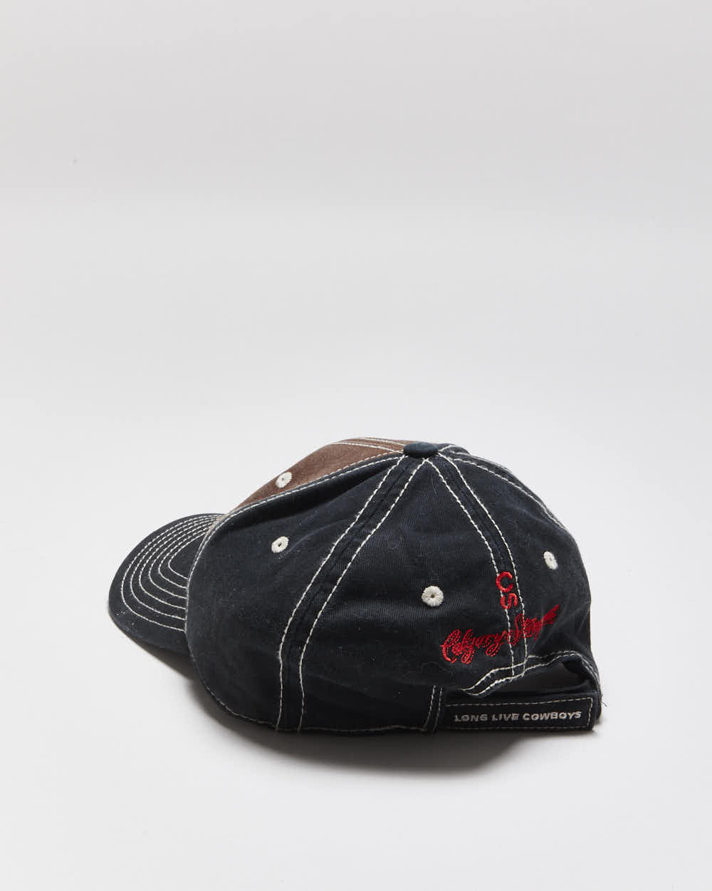 DS Vintage Y2K 00s Wrangler Denim Cowboys Velcro Baseball Cap - OS – Rokit