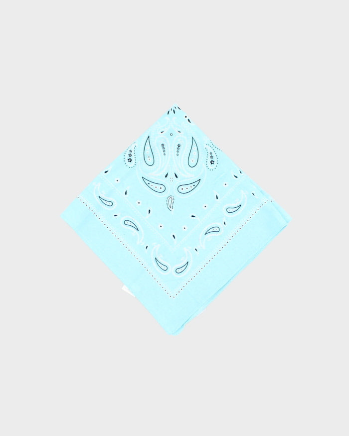 Light Blue Paisley Pattern Bandana – Rokit
