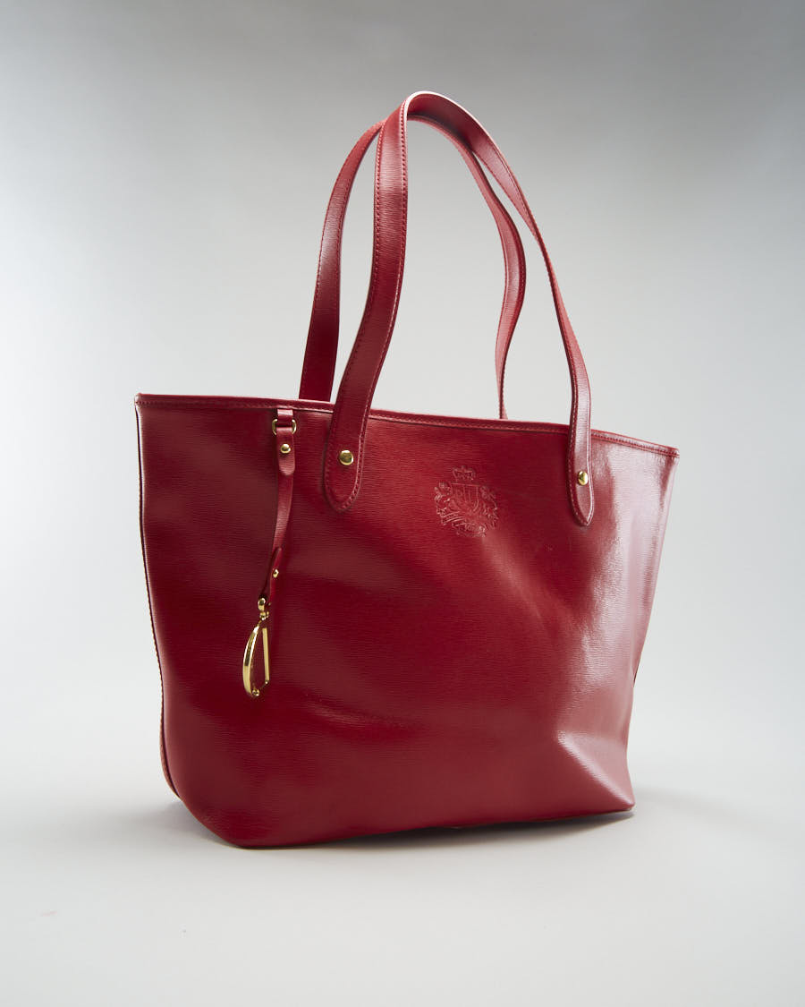 Lauren By Ralph Lauren Red Leather Hand Bag - O/S – Rokit