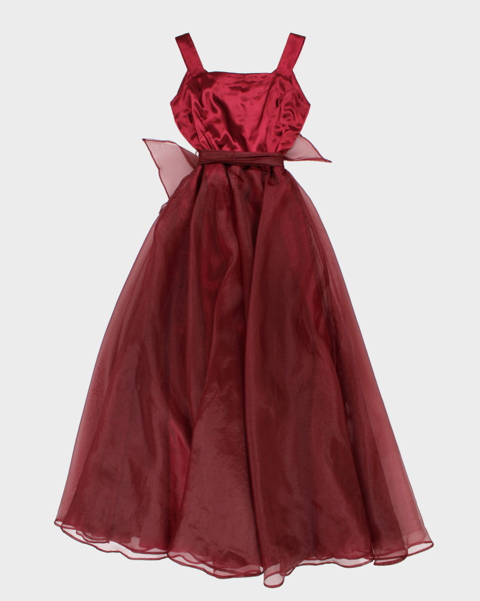 2000's Dream Prom Dress in Burgundy - S M – Rokit
