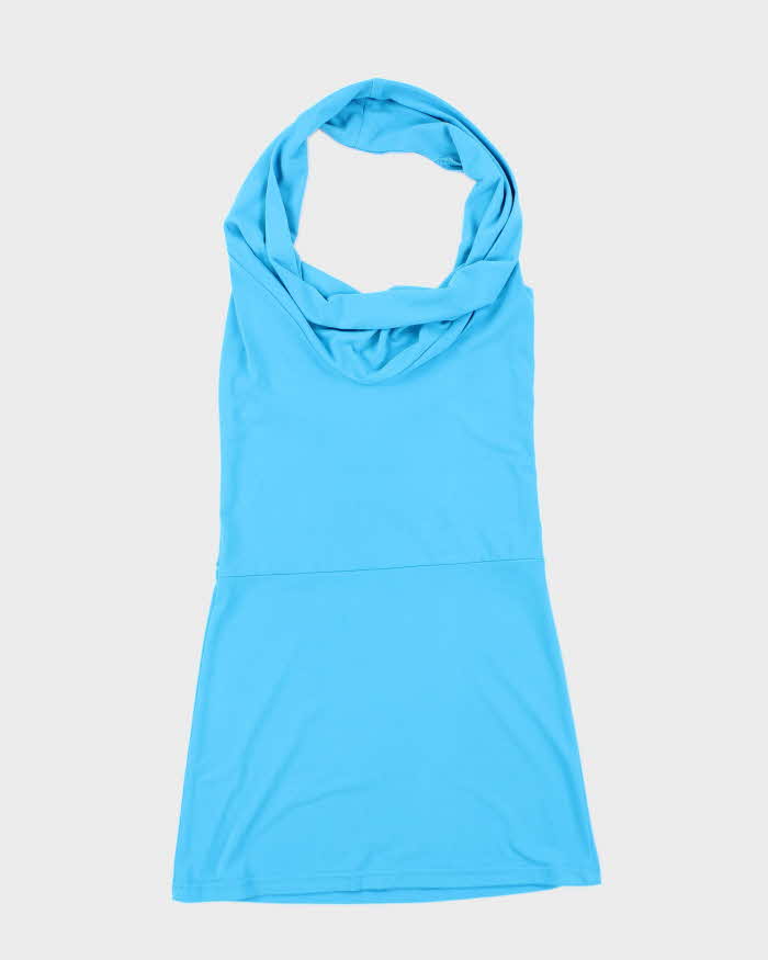 Vintage Y2k 00s Sirens Cowl Neck Halter Dress - S – Rokit