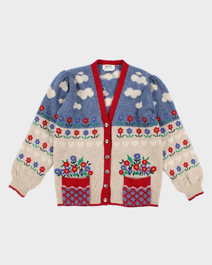 Vintage 90s Darling Cottagecore Wool Cardigan - S – Rokit