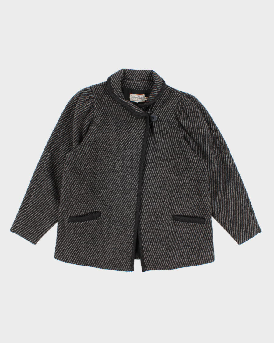 Vintage Women's Grey Garbo Evening Coat - M – Rokit