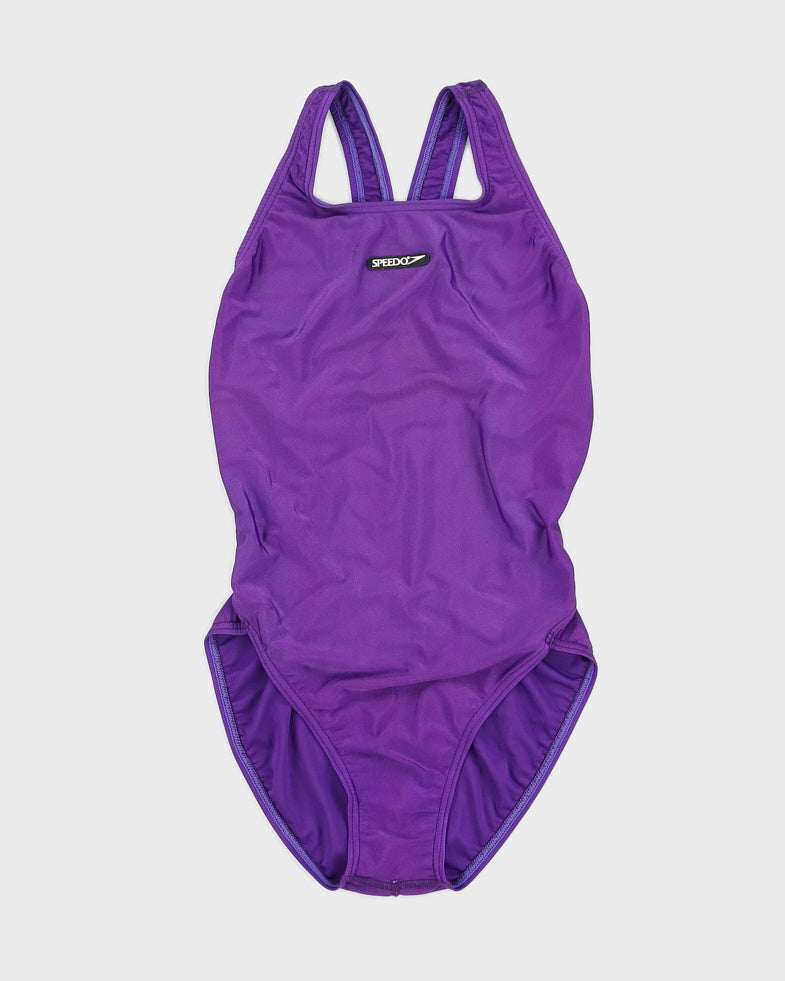 90s Purple Speedo Swimsuit - M – Rokit