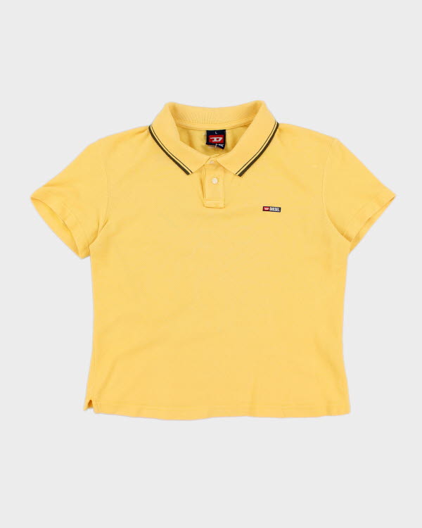 Vintage Diesel yellow Polo Shirt - S/M – Rokit