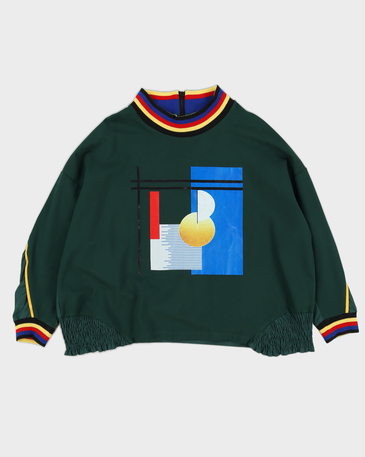 BB.GG Green Oversized Long Sleeve Blouse - L – Rokit