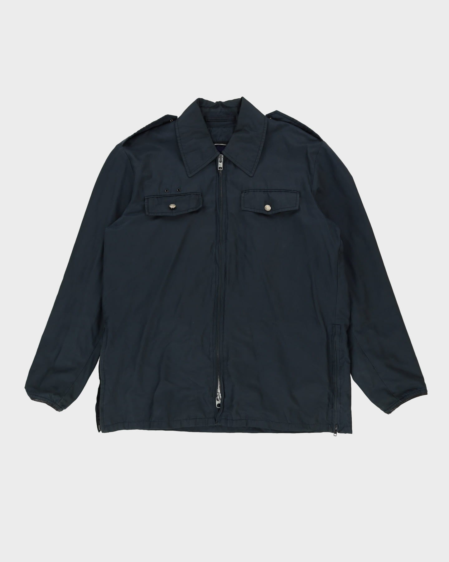 Vintage 80s Calgary Police Issued Navy Windbreaker Jacket - XL / XXL ...