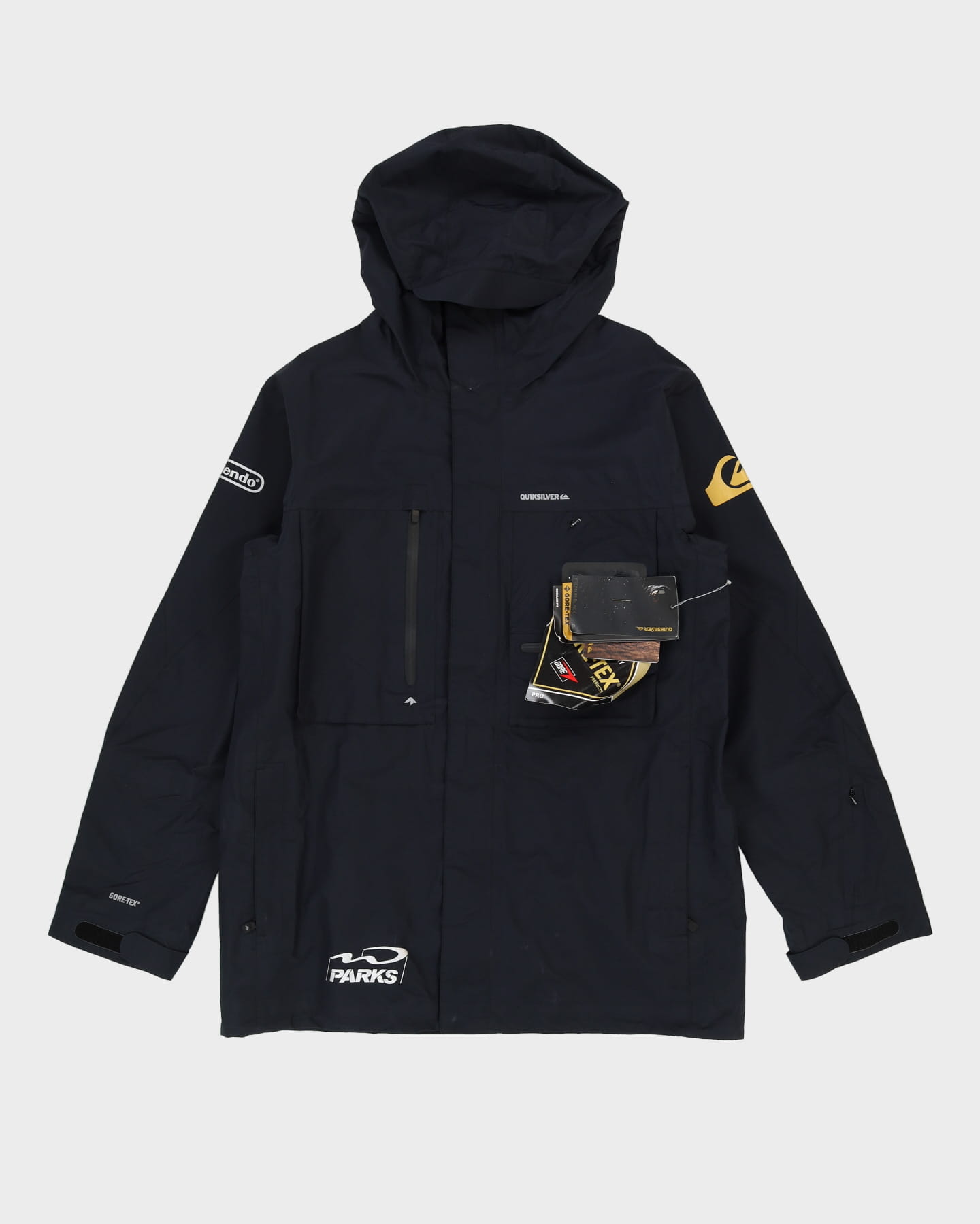 Deadstock With Tags Quicksilver X Nintendo Gore-Tex Hooded Anorak Jack ...