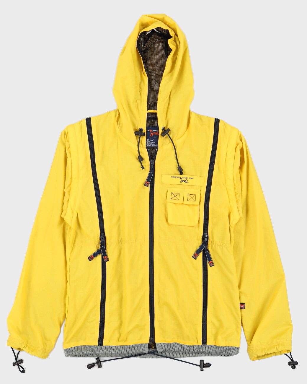Vintage 90s Triple Five Soul NYC Yellow Windbreaker - S – Rokit
