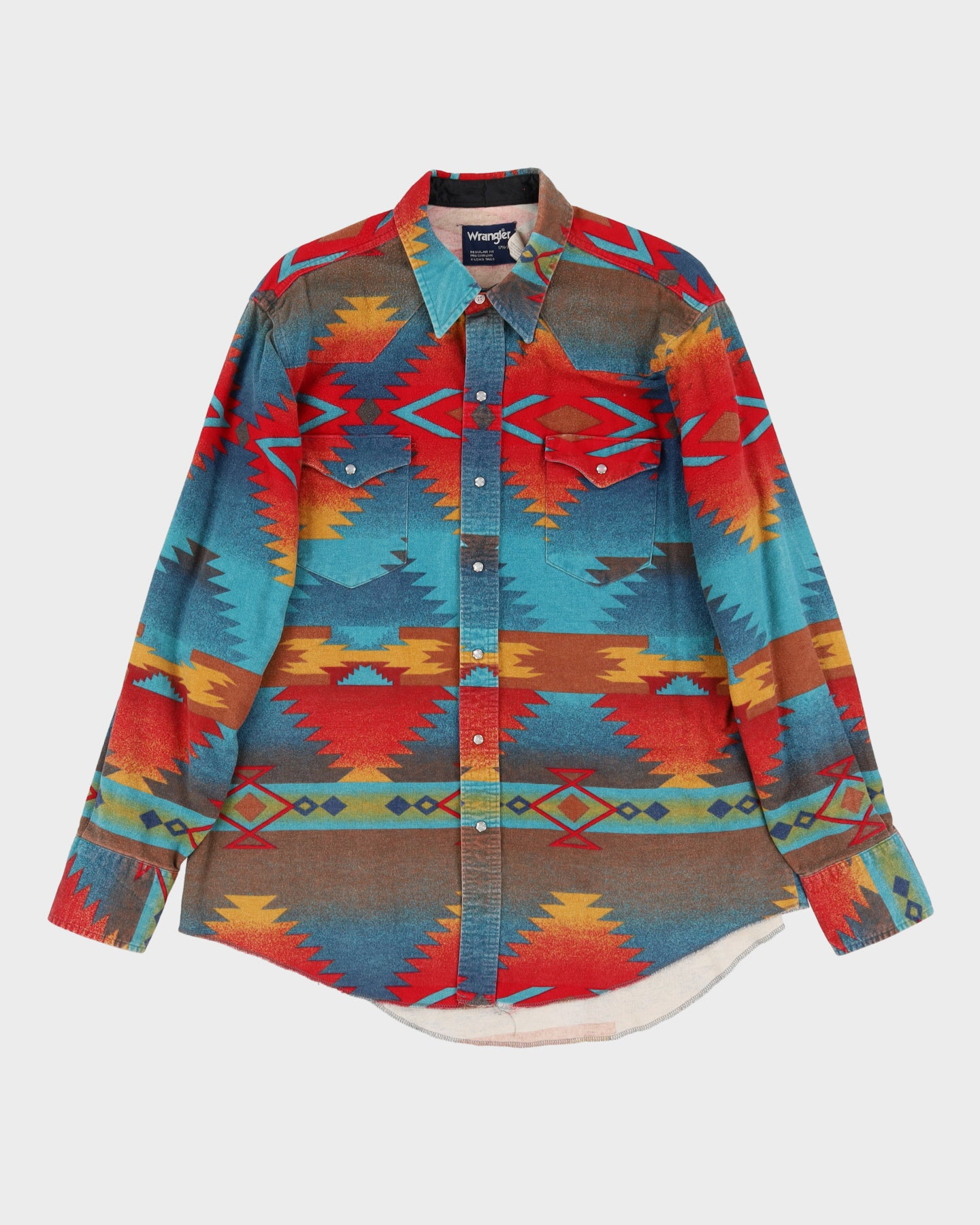 Wrangler Aztec Inspired Flannel Shirt - XXL – Rokit