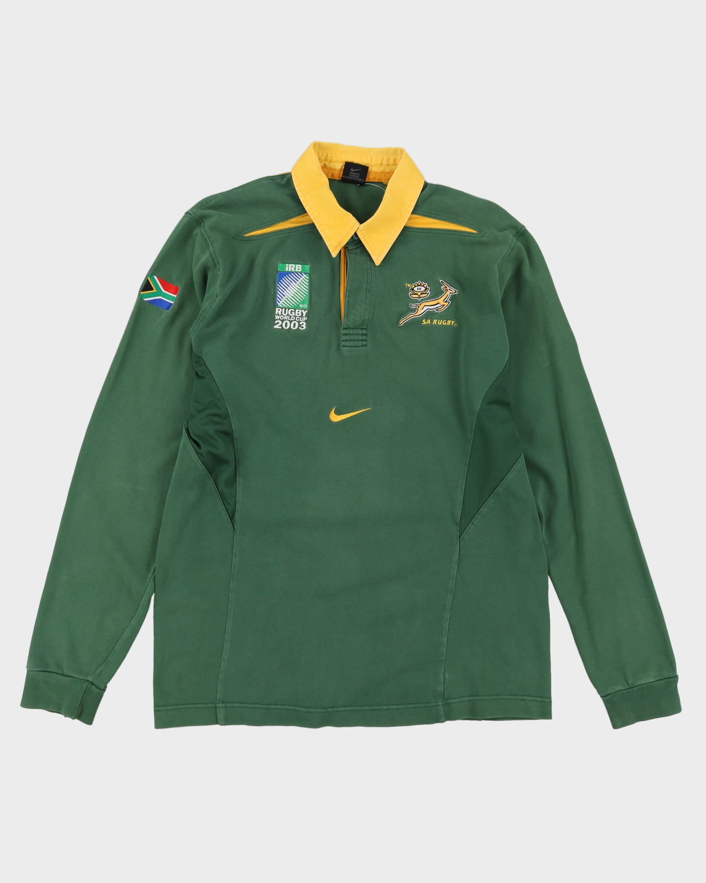 Nike 2003 South Africa Rugby World Cup Green Rugby Shirt / Jersey - L ...