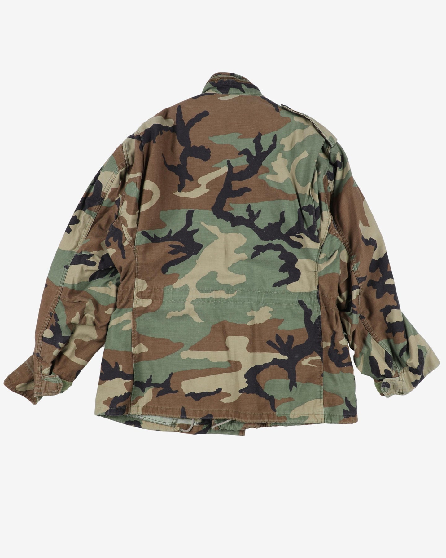 1983 Vintage US Army M81 Woodland M65 Cold Weather Field Jacket - Medi ...