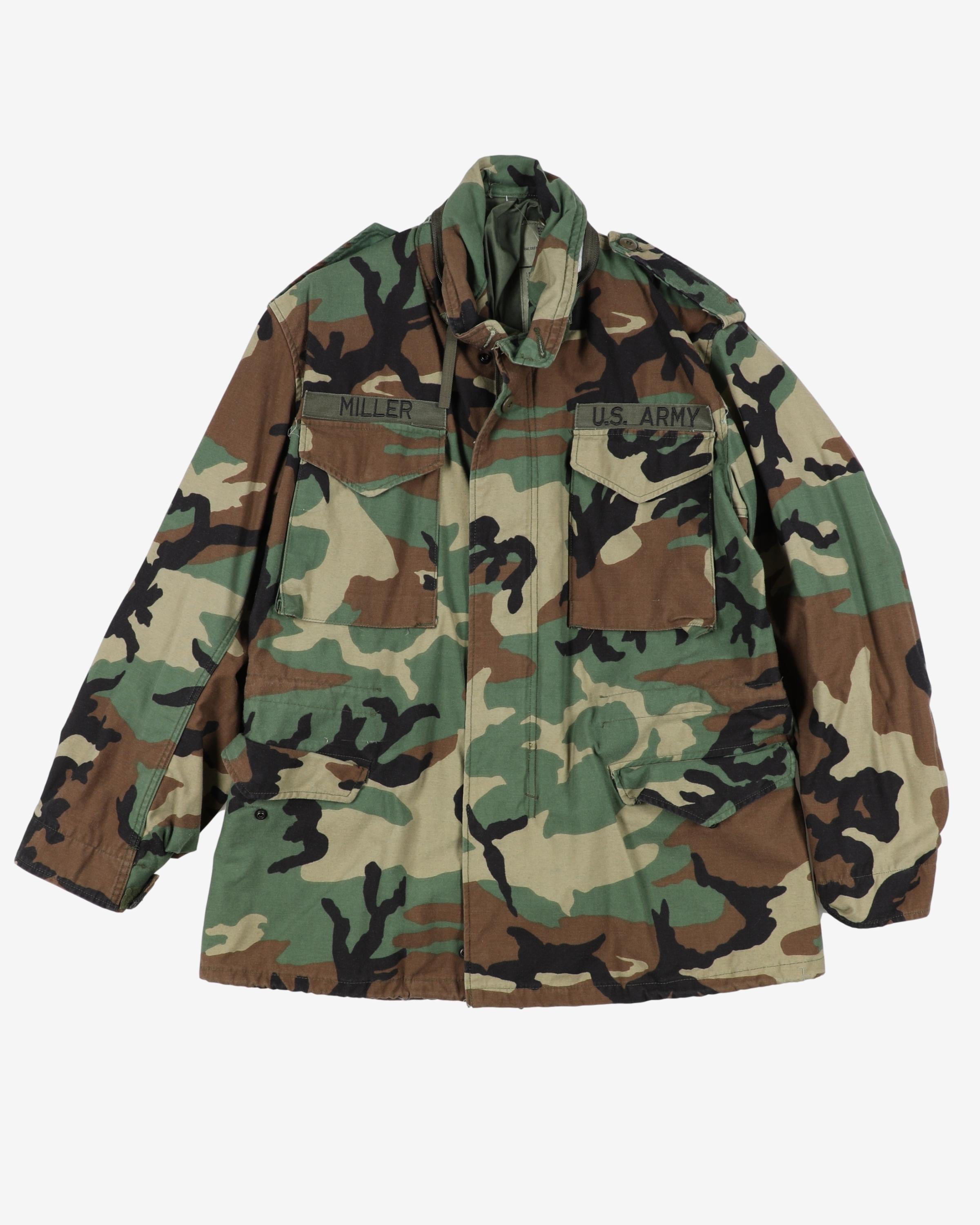 1999 Vintage US Army M81 Woodland M65 Cold Weather Field Jacket - Medi ...