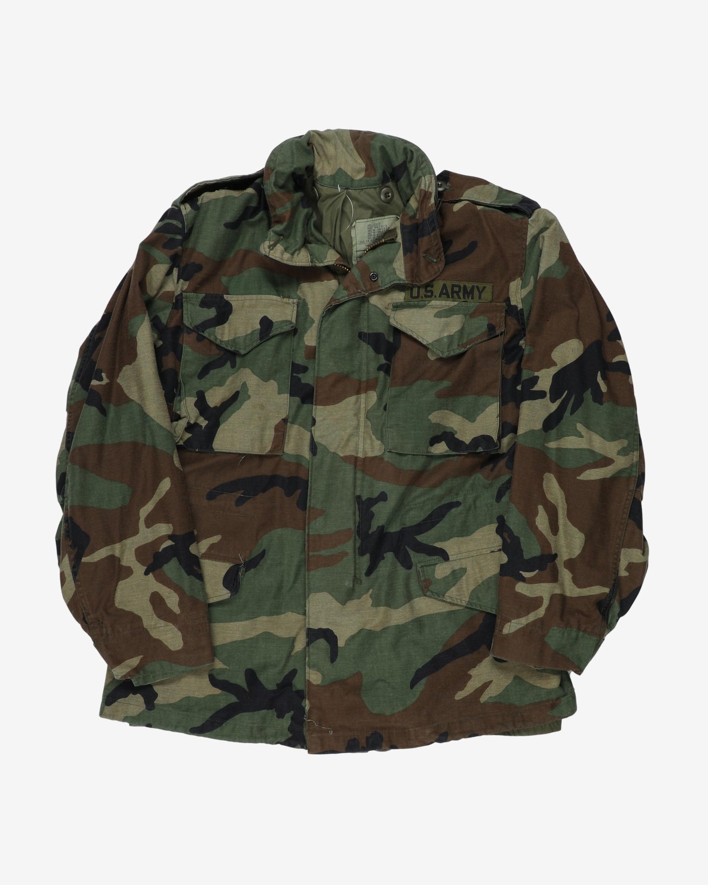 1986 US Army M81 Woodland Camo M65 Field Jacket - Small – Rokit