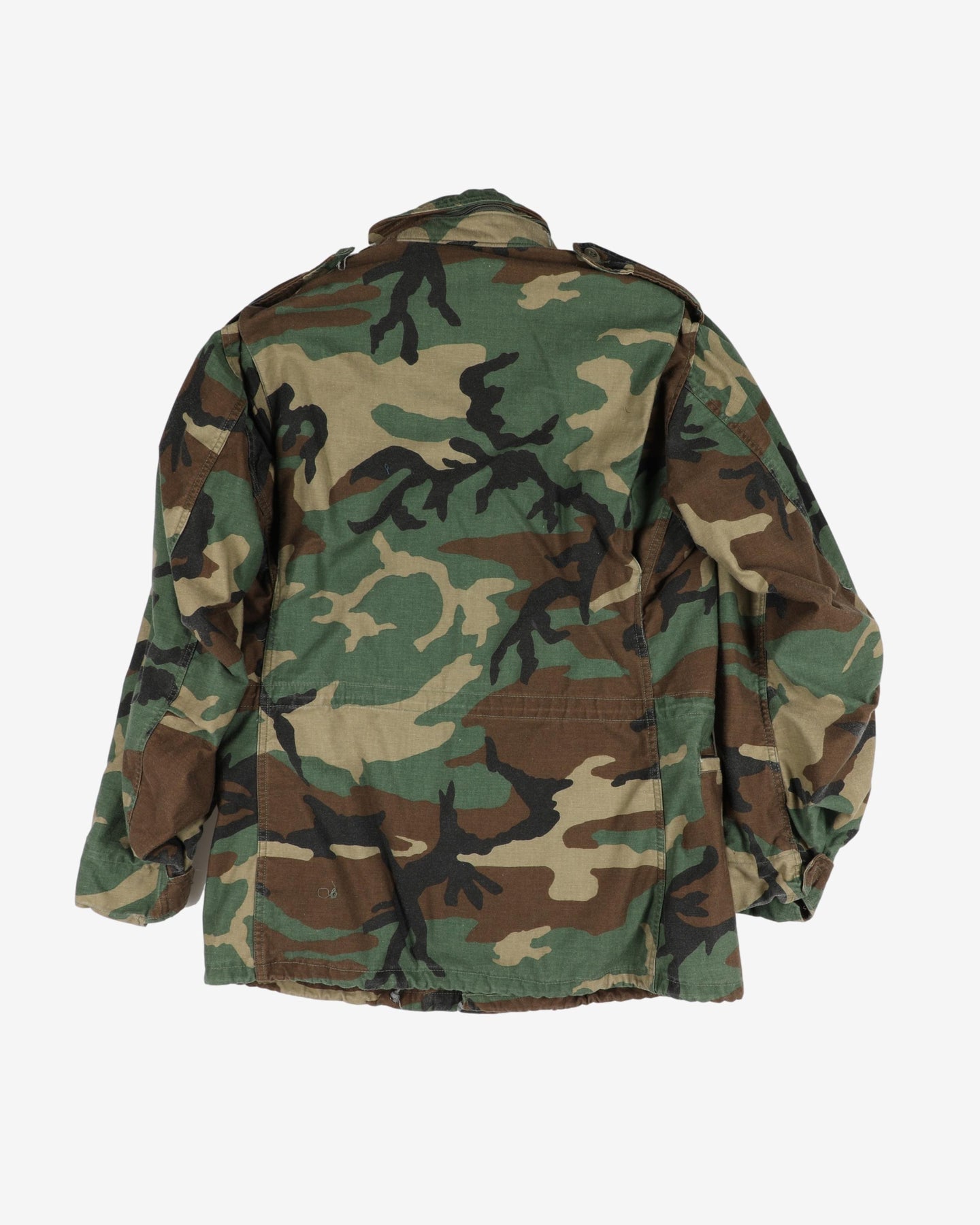 1991 US Army M81 Woodland Camo M65 Field Jacket - Med / Long – Rokit