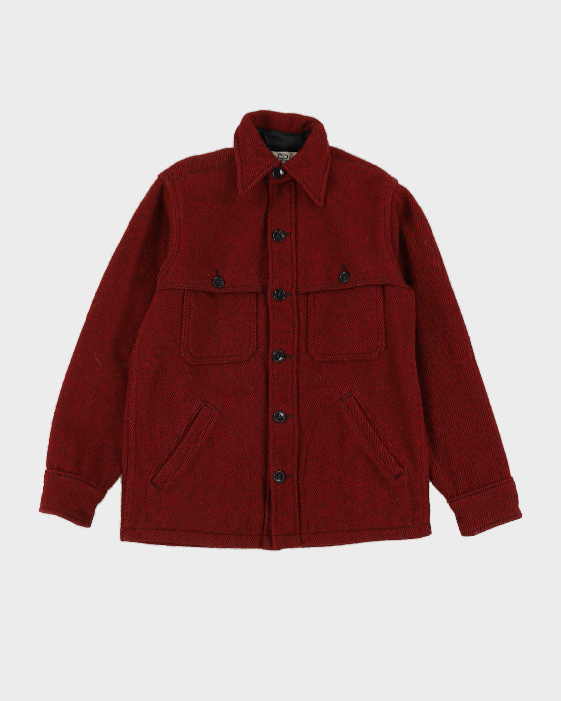 Woolrich Red and Black Wool Jacket - XS – Rokit